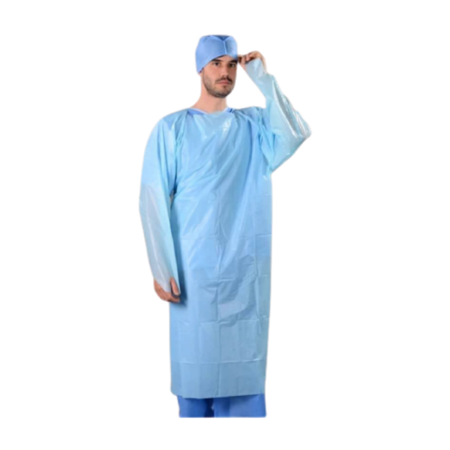 Blue Fluid Resistant Isolation Gowns - Pack of 10