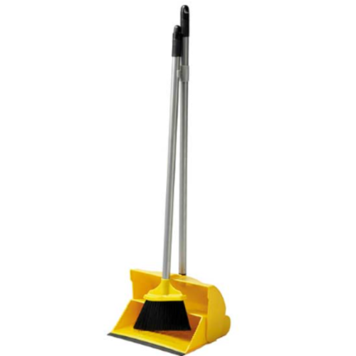 Yellow Lobby Long Handeled Dustpan & Brush Set | Duckworth