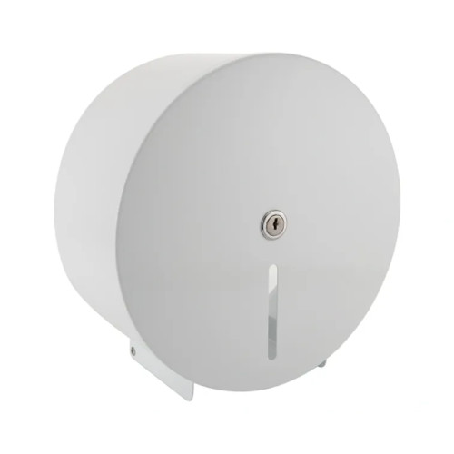 10" White Metal Mini Jumbo Dispenser | Duckworth