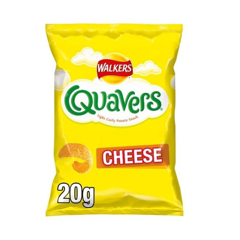 Walkers Cheese Quavers Standard Bag 20g - Box of 32