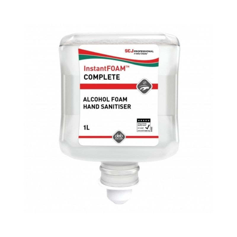 Deb Instant Foam Complete Hand Sanitiser 1 Litre EN 14476